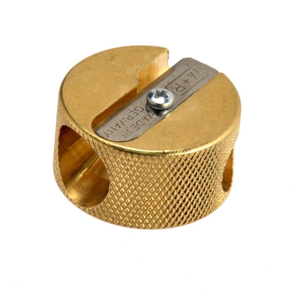 Brass Two Hole Sharpener - Stationery World