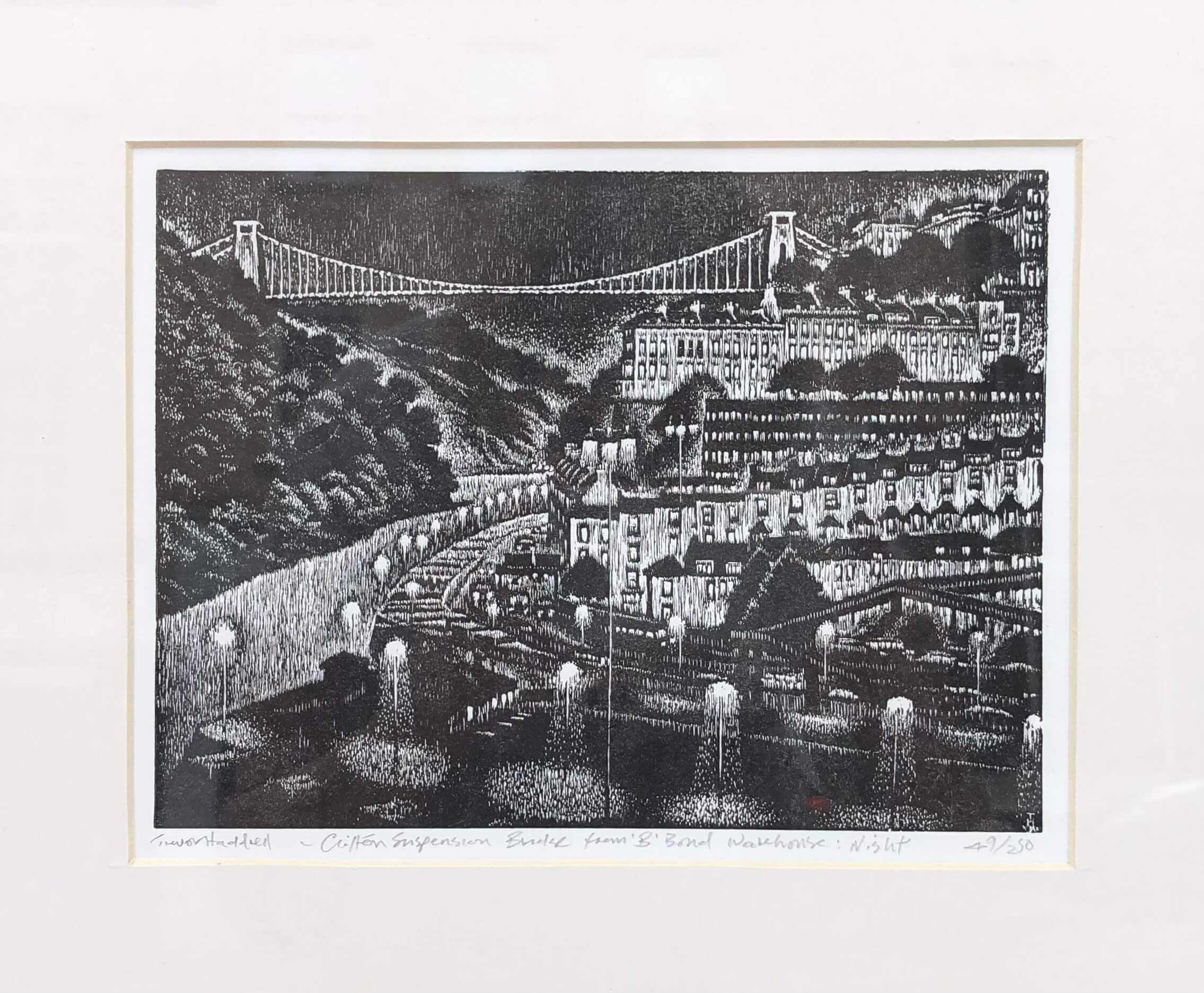 Clifton Suspension Bridge, Bristol, from ‘B’ Bond Warehouse - Night ...